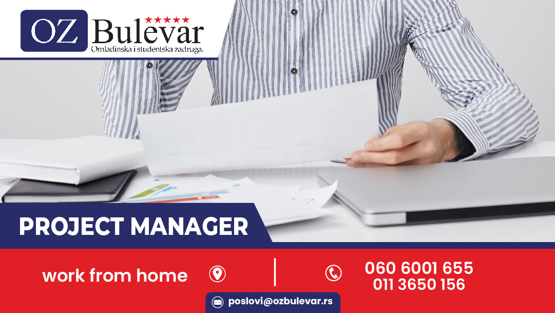 Project manager | Omladinska i studentska zadruga Bulevar - Poslovi u ...
