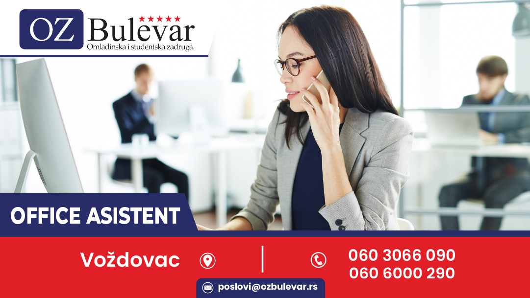 Office Asistent | Omladinska i studentska zadruga Bulevar - Poslovi u ...